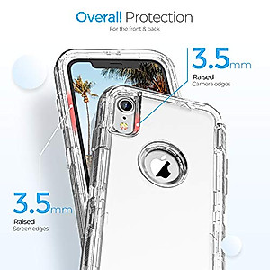 ORIbox Case Compatible with iPhone Xs max Case, Heavy Duty Shockproof Anti-Fall clear case , Crystal Clear