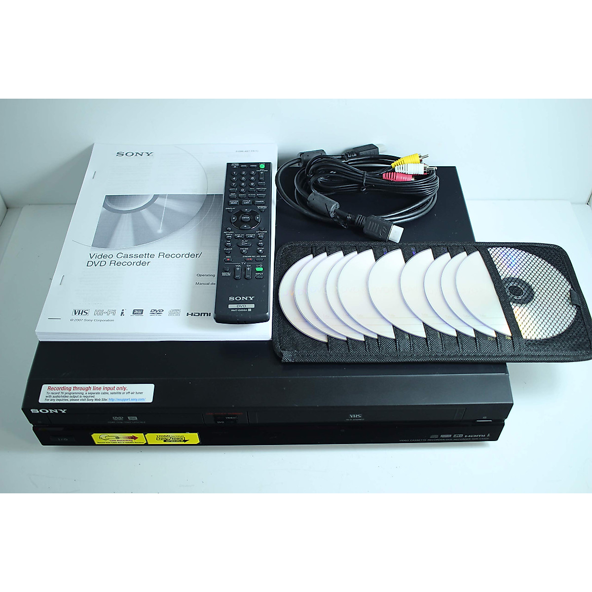 Sony VHS to DVD Recorder VCR Combo w/ Remote, HDMI