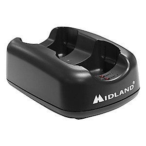 Midland® - AVP21 Dual Desktop Charger for LXT Series Two-Way Radios LXT600 LXT630 LXT650 with AC Wall Adaptor - Walkie Talkie Charging Station