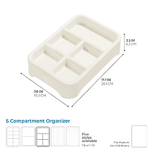 iDesign Recycled Plastic Organizer, 10 Compartment Insert