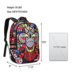 UNIKER Graffiti School Backpack for Teen Boys, 15.6 Inch Laptop Backpack with USB Charging Port, College Backpack with Reflective Straps for Safety