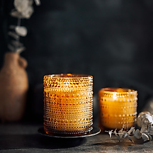 Bluecorn Candles Aromática Arroyo Scented Candle for Home | Desert Inspired Coconut Wax Candle with Black Pepper, Frankincense & Cedar | Amber Glass Jar - 55 Hour Burn Time (Large)