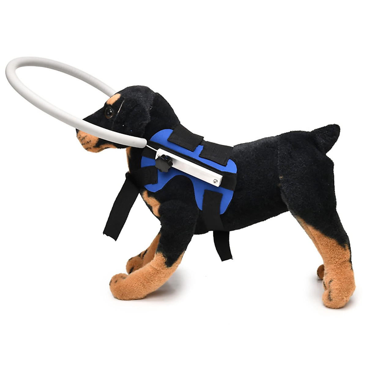 GabeFish Ring Harness for Blind Dog, Lightweight Blind Ring for Pets, Blind Dog Bumper, Bump Guard for Blind Dogs Blue Medium