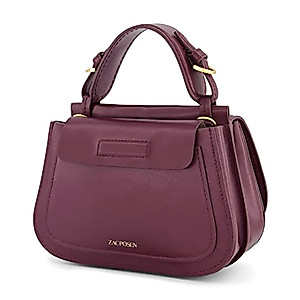 Zac Posen Chantalle Saddle Crossbody, Bordeaux