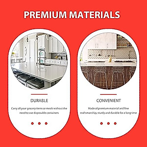 Luxshiny Insulated Food Delivery Bag Catering Food Warmers Bags Insulated Cold Bag Pizza Warming Delivery Bag for Takeaways(Red)