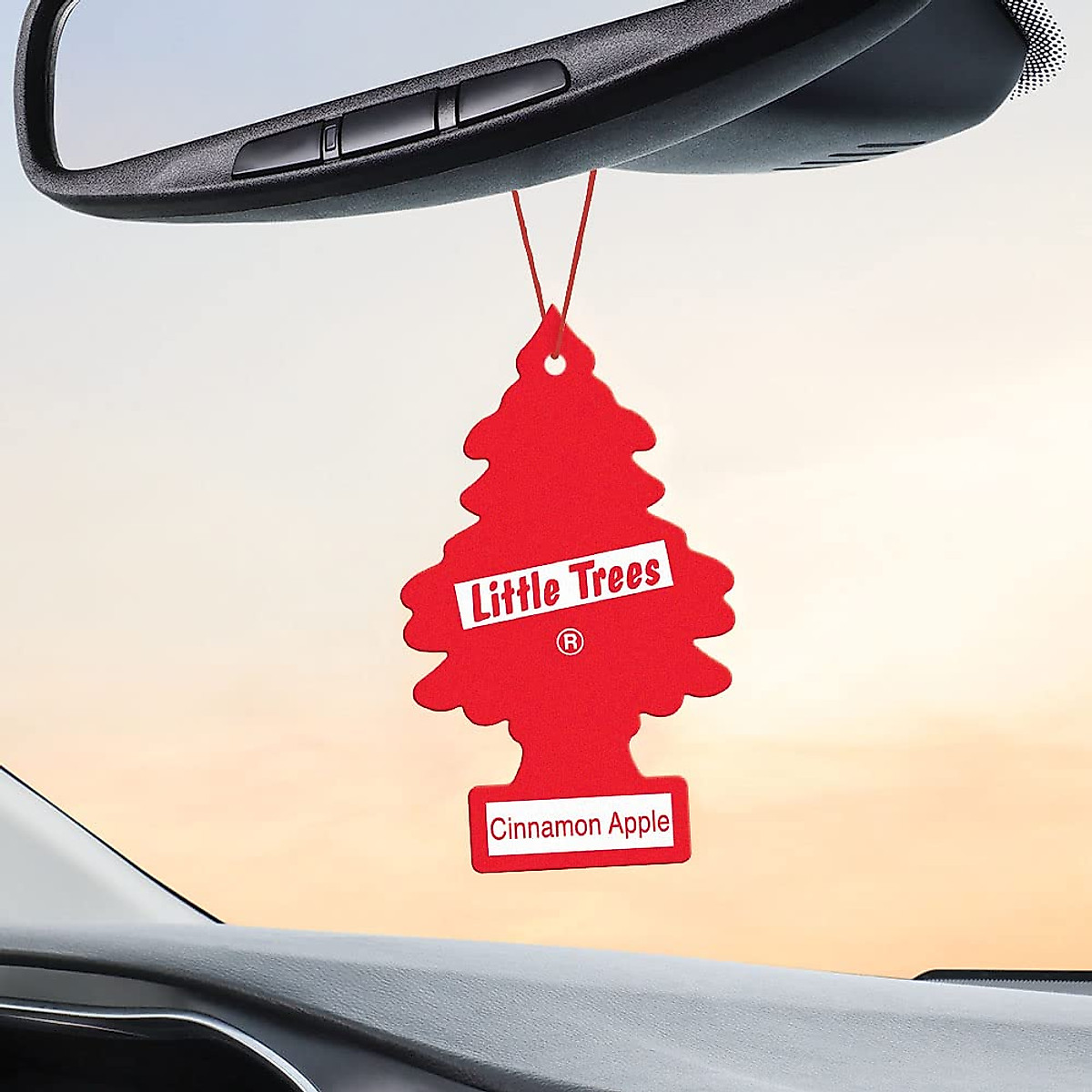 LITTLE TREES Air Fresheners Car Air Freshener. Hanging Tree Provides Long Lasting Scent for Auto or Home. Cinnamon Apple, 24 Air Fresheners