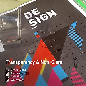 Kokuyo 40-Pocket Binder with Plastic Sleeves 8.5"x11" (Orange), A4 and US Letter Expandable Art Portfolio Folder with Clear Sheet Protectors. 80 Pages of Presentation Display Book. (RA-N40YR)