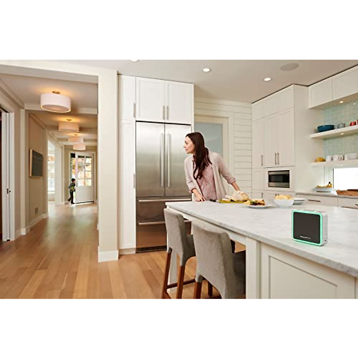 Honeywell Home RDWL917AX2000/E Doorbell Portable Wireless Doorbell & Push Button-9 Series, Blue