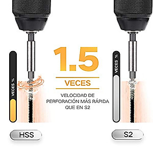 Jellas 22PCS Damaged Screw Extractor, Christmas Gift Screw Remover with 64-65 HRC Hardness, Separate Burnishing and Magnetic Extension Bit Holder for Damaged Screws or Bolts 2-12mm