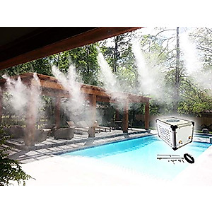 mistcooling - Patio Misting Kit Assembly - Make Your own Misting System - Easy to Build and Install - 5 Minute Installation (36Ft - 8 Nozzles)