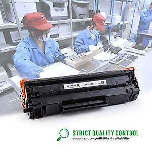 LINKYO Compatible Toner Cartridge Replacement for Canon 128 (Black, 3-Pack)