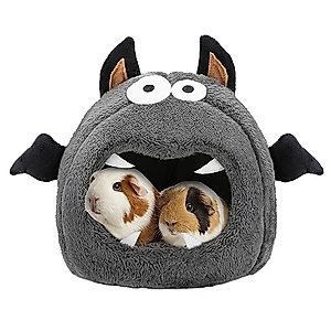 YUEPET Guinea Pig Bed Small Animal Hideout, Warm Cozy Halloween Monster Guinea Pig Hides for Guinea Pig Dwarf Rabbit Ferret Hamster Chinchilla Hedgehog