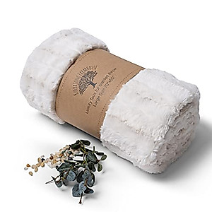 Kurrajong Farmhouse Luxurious Cream Throw Blanket for Couch | Soft Throw | Ivory Cream Bed Throw | Cream Faux Fur Blanket Throw | 55" x 70"