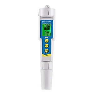 BUZHI pH & / Temp Meter, Mini Professional 3 in 1 Water Quality Tester Multi-Parameter Water Quality Monitor pH & Meter Acidometer Water Quality Analysis Device