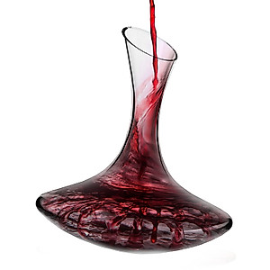 KROSNO Red Wine Decanter Carafe Glass | 1800 ML | 60.9 oz | European Made | Avant-Garde Collection | Perfect for Home, Restaurants and Parties | Lead-free