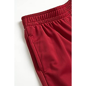 RBX Boys' Sweatpants - 2 Pack Tricot Active Performance Fleece Basic Jogger Pants - Breathable Athletic Pants for Boys (4-20), Size 10-12, Medium Grey/Red