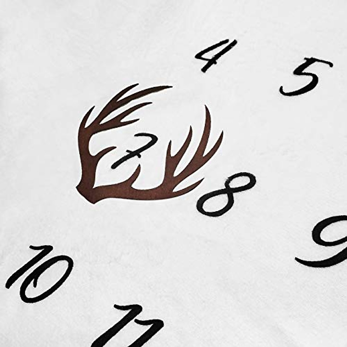 Tebaby Baby Monthly Milestone Blanket Boy - Newborn Month Blanket Unisex Neutral Personalized Shower Gift Deer Antlers Nursery Decor Photography Background Prop with Frame Large 51''x40''