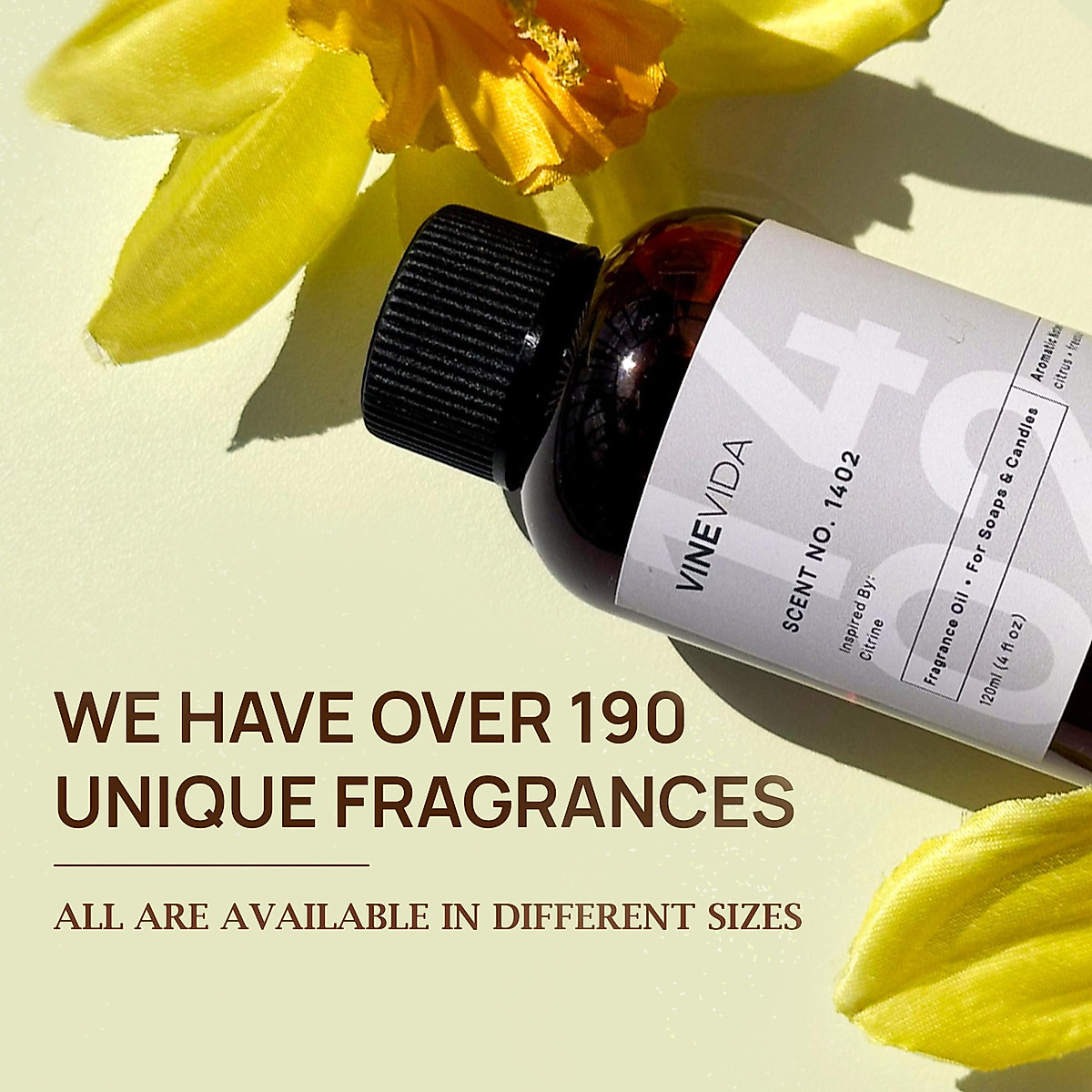 VINEVIDA [4oz] (Our Version of) NO. 5 Fragrance Oil for Soap Making - Soap Fragrance Oil - Candle Fragrance Oil for Soy Candles - Essential Oils for Soap Making - Soap Scent