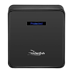 Rocketfish 2-Outlet Surge Protector - Low-Profile Protection for Devices - Black