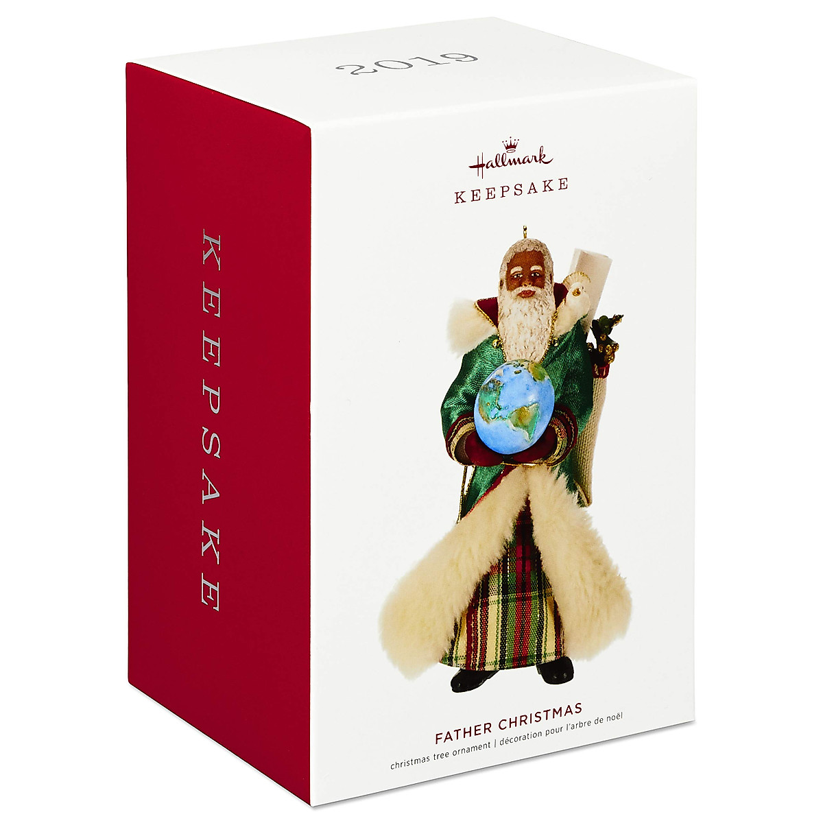 Hallmark Keepsake Ornament 2019 Year Dated AfricanvAmerican Father Christmas, Model:2299QSM7799