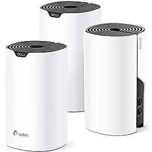 TP-Link Deco Whole Home Mesh WiFi System– Up to 5,500 Sq.ft. Coverage, WiFi Router/Extender Replacement, Gigabit Ports,Seamless Roaming, Parental Controls, Works with Alexa(Deco S4 3-Pack) (Renewed)