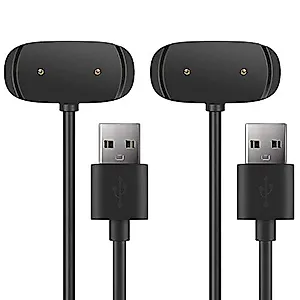 TUSITA Charger Compatible with Amazfit GTR 2, GTR 2e, GTS 2, GTS 2e, GTS2/GTS4 Mini, Pop Pro,Bip 3 Pro,Bip U, T-REX Pro(Not for T-REX), Zepp E Z (1M,2-Pack)