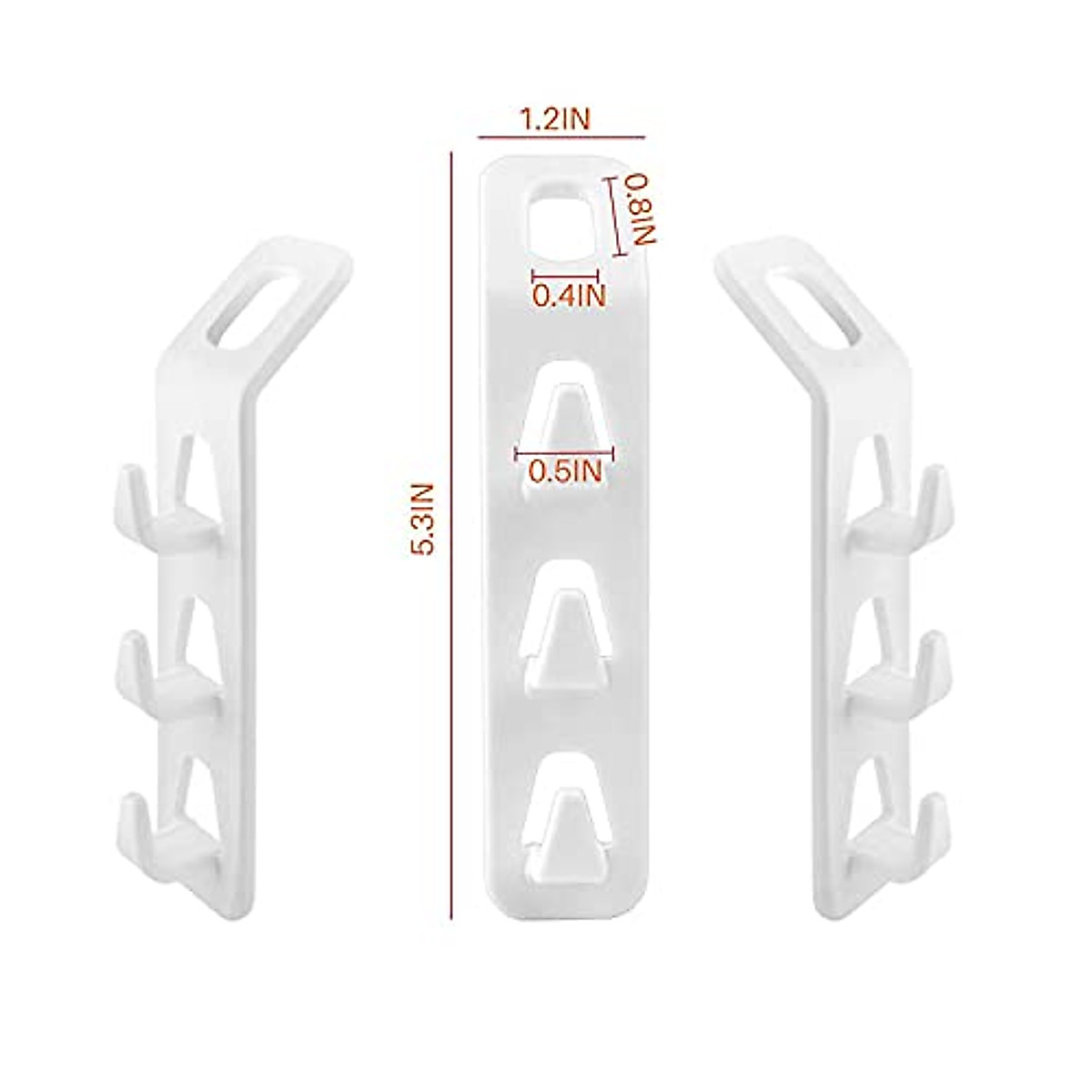Ismeally Multi-Function Cascading Clothes Hanger Hooks Multi-Layer Cabinet Clothes Connection Folding Storage Clothes Rack Hanger Organizer for Closet Organizer (16Pcs)