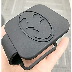 WINGKING with Ring for Batman Trailer Hitch Tube Cover Plug Cap,Tow Hitch Cover,Rubber Receiver Tube Hitch Plug (fit B-atman Hitch Plugs)