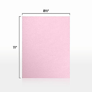 LUXPaper 8.5" x 11" Paper | Letter Size | Rose Quartz Metallic | 80lb. Text | 50 Qty