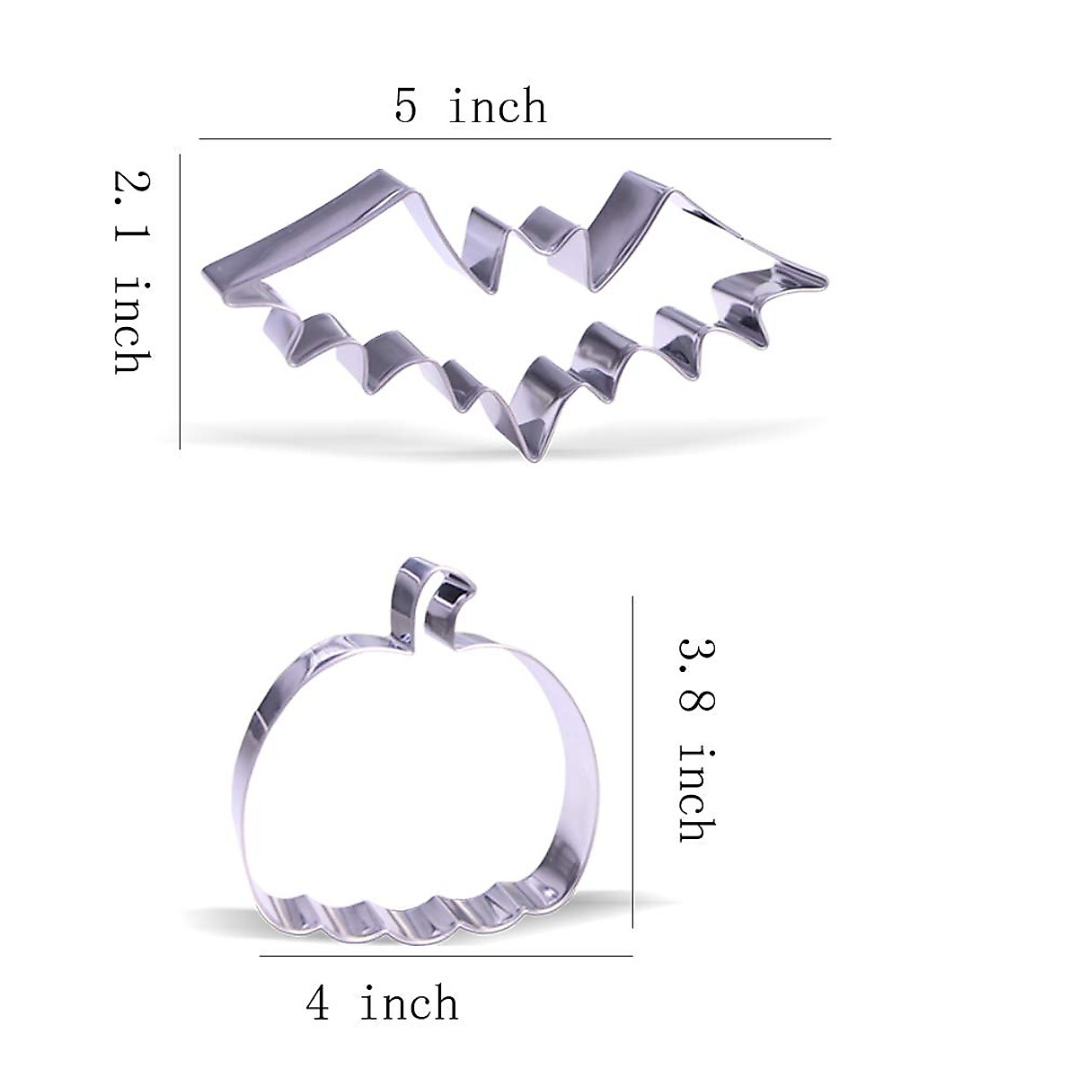 Large Halloween Cookie Cutter Set - 7 Piece - Stainless Steel