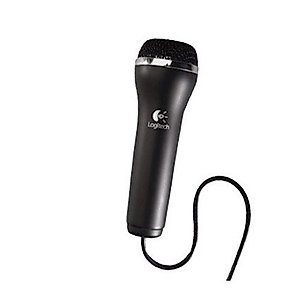 Logitech USB Microphone for RockBand Guitar Hero Karaoke We Sing Sing Party (Wii U, PS4, Xbox One, PS3, Wii, Xbox 360, PC, Mac) (Certified Refurbished)