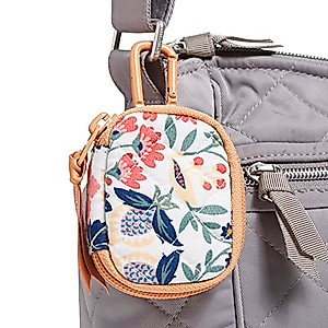 Vera Bradley Women's Cotton Bag Charm for Airpods, Enchanted Mandala - Recycled Cotton, One Size