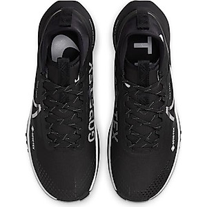 Nike Men's Low-Top Sneakers, Black Wolf Grey Reflect Silver, 10