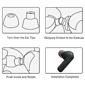 ALXCD Ear Tips Compatible with JBL Tune 230NC TWS Earbuds, S/M/L 3 Sizes 6 Pairs Silicone Earbuds Tips Replacement Tips Eartips, Compatible with JBL Tune 230NC TWS, Gray sml