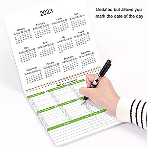 Spiral Weekly Planner with Habit Trackers, 8.7" X 9.5", 2 Pack Weekly To Do List Notepad with Calendar, 52 Sheets Tear Off Note Pad, Work and Personal Organizer