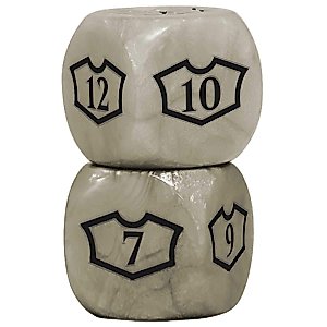 Deluxe 22MM Plains Loyalty Dice Set with 7-12 for Magic: The Gathering