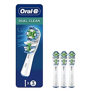 Oral-B Dual Clean Replacement Electric Toothbrush Brush Heads, 3 Count