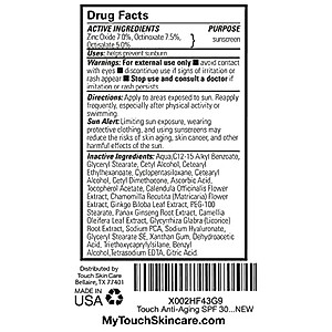 Age Defying SPF 30 Sunscreen Moisturizer Face Cream with Vitamin C, E, & Hyaluronic Acid for Face, Neck, or Body - Fragrance and Oil Free - 3.3 Oz