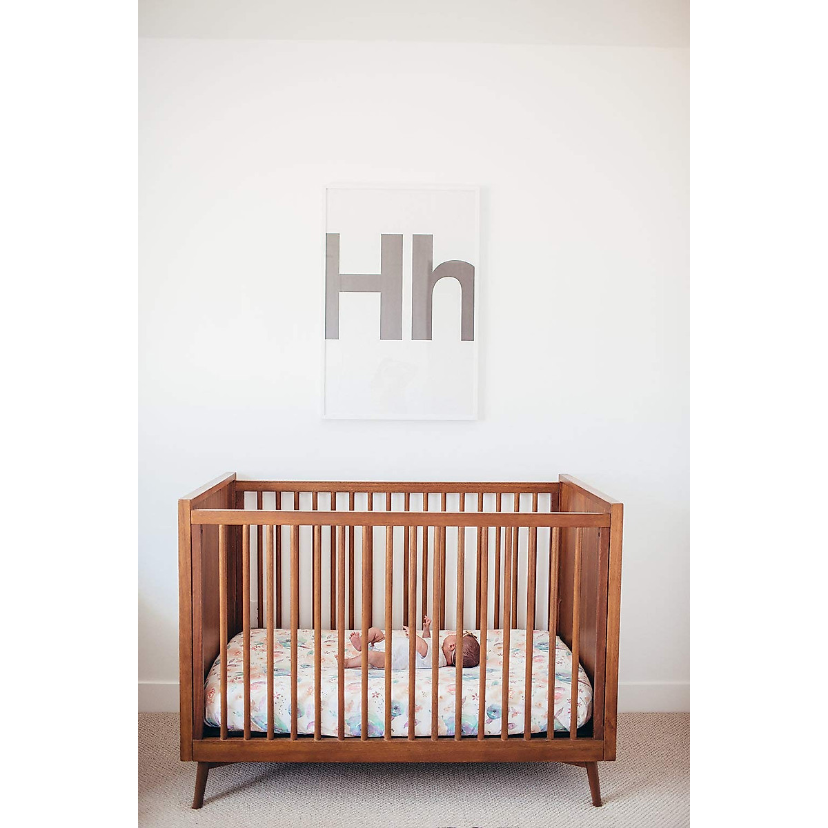 Copper Pearl Premium Knit Baby Crib Sheets for Boys and Girls Breathable and Soft, Fitted Crib Sheets for Standard Baby Mattresses, Crib Sheet for Baby Registry or Shower Gift, Bloom