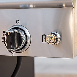 Nexgrill Deluxe 5-Burner Propane Barbecue Gas Grill with Side Table and Ceramic Searing Side Burner, 771 sq. in., 75000 BTUs, Black, Outdoor Cooking, Patio, Barbecue Grill, 720-1046A