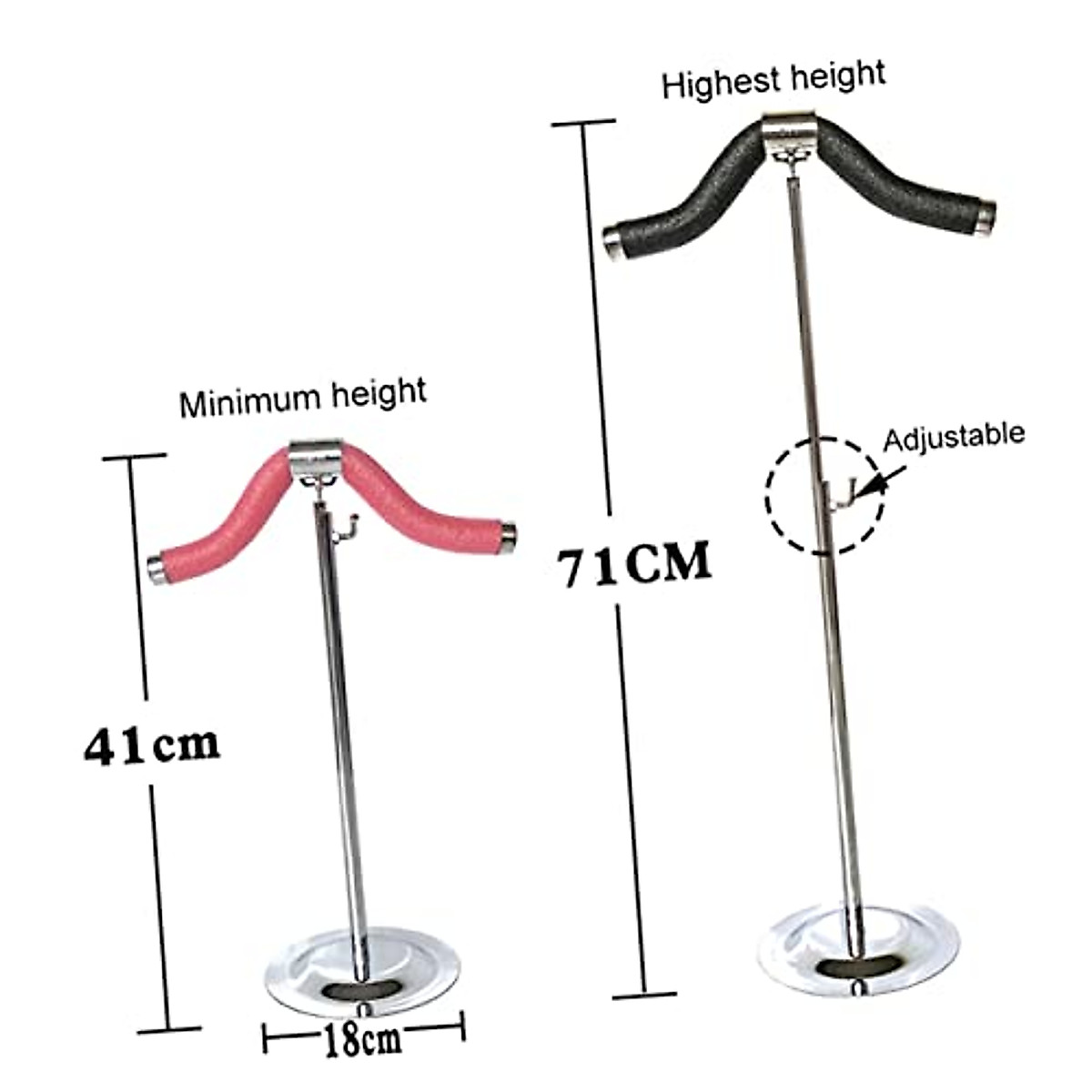 Cabilock Clothes Rack 2pcs Little Display Metal Hanger Kids Rack Boy Store Stainless Clothes Stand Child Dress Children Showing Storage Steel Support Girl Clothing Child Dress Stand