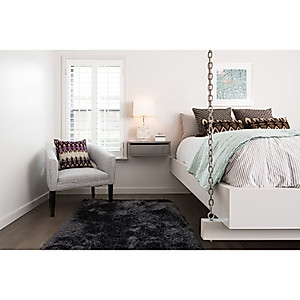 Loloi ORIAN SHAG Area Rug, 5'-0" x 7'-6", Ivory