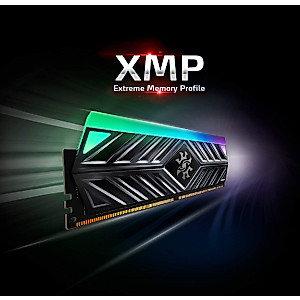 XPG Spectrix D41 TUF Certified RGB DDR4 3200MHz 32GB (2x16GB) 288-Pin CL16-20-20 PC4-25600 Desktop U-DIMM Memory Retail Kit Black (AX4U3200716G16A-DB41)