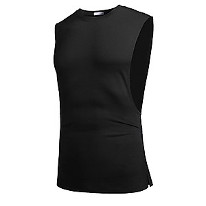 COOFANDY Mens Gym Workout Tank Tops Cut Off Muscle T Fitness Sleeveless Shirt