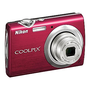 Nikon Coolpix S230 10MP Digital Camera with 3x Optical Zoom and 3 inch Touch Panel LCD (Gloss Red)