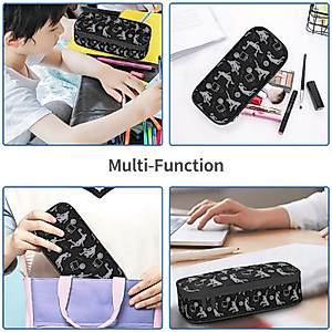 Perinsto Sport Baskground Pencil Case Big Capacity Multi Compartment Stationery Box Basketball Pencil Pouch Holder Desk Organizer For School Office Home