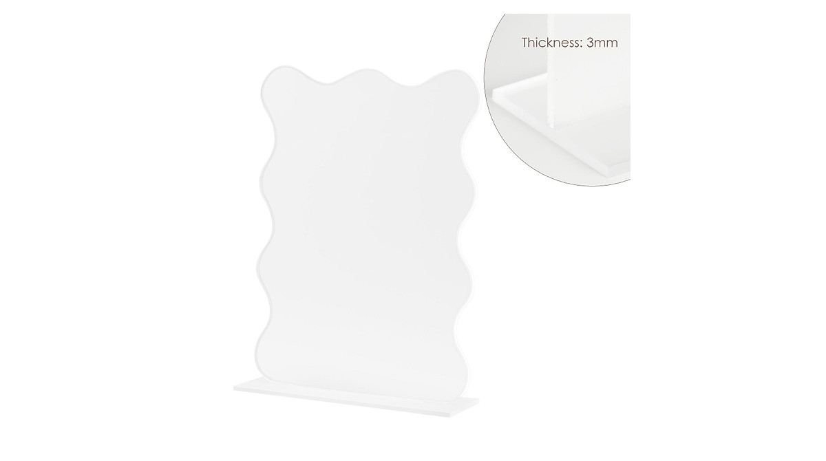 Frosted Acrylic Wave Signs - 10 Pack 5x7 for Events