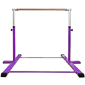 SL Power Gymnastic Kip Bar,Horizontal Bar for Kids Girls Junior,3' to 5' Adjustable Height,Home Gym Equipment,Ideal for Indoor and Home Training,1-4 Levels,300lbs Weight Capacity