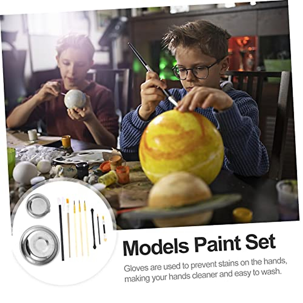 VILLCASE 3 Sets Model Coloring Kit Detail Small Black Brush Drawing Paint Detail Brush Mini Paint Brushes Hair Set Mini Models Craft Coloring Set Model Hand Paint Tools Models Paint Set