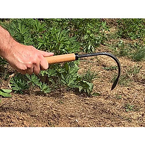 Grampa's Garden Hook - Weed Puller & Hand Cultivator Tool - Simple Design for Weeding, Digging, Edging & Planting - Lightweight & Durable Easy to Use Weeding Tool